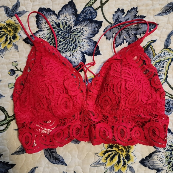 PINK Victoria's Secret | Intimates & Sleepwear | Elegant Red Lace ...
